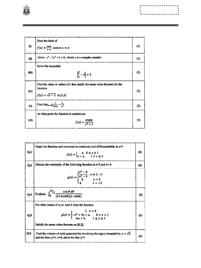 P2021 Math-101 | PDF