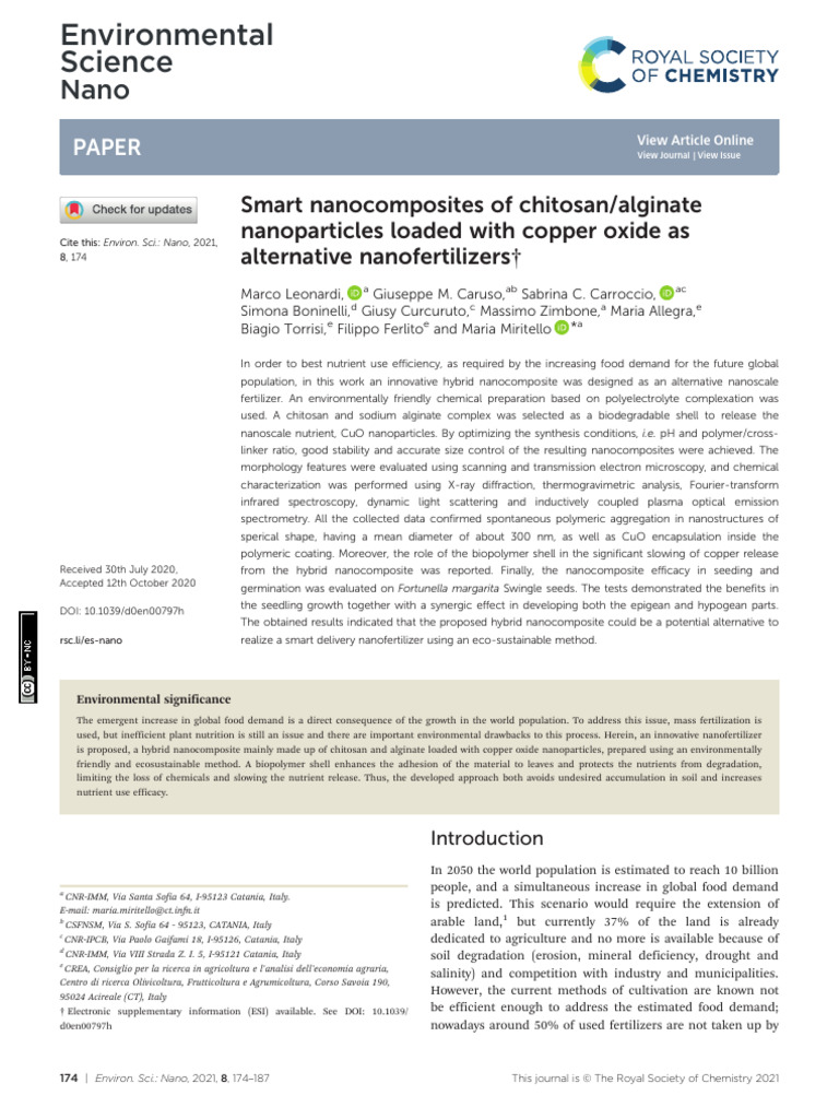 2021 Smart Nanocomposites of Chitosanalginate Nanoparticles Loaded With ...