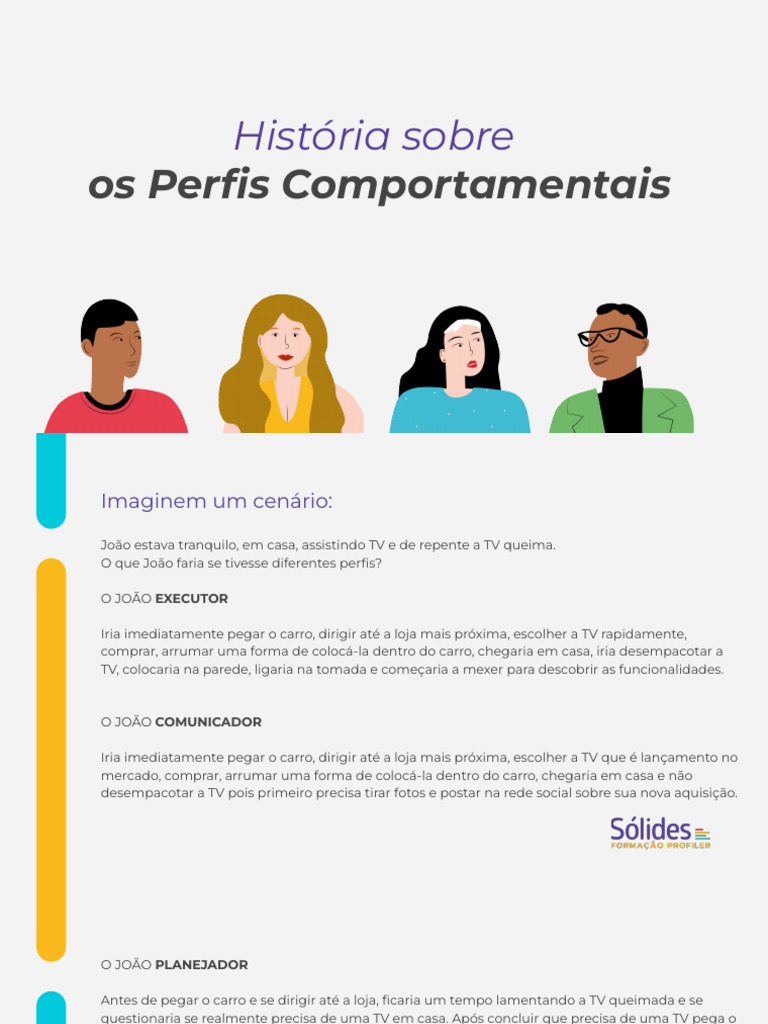 História sobre os Perfis Comportamentais | PDF