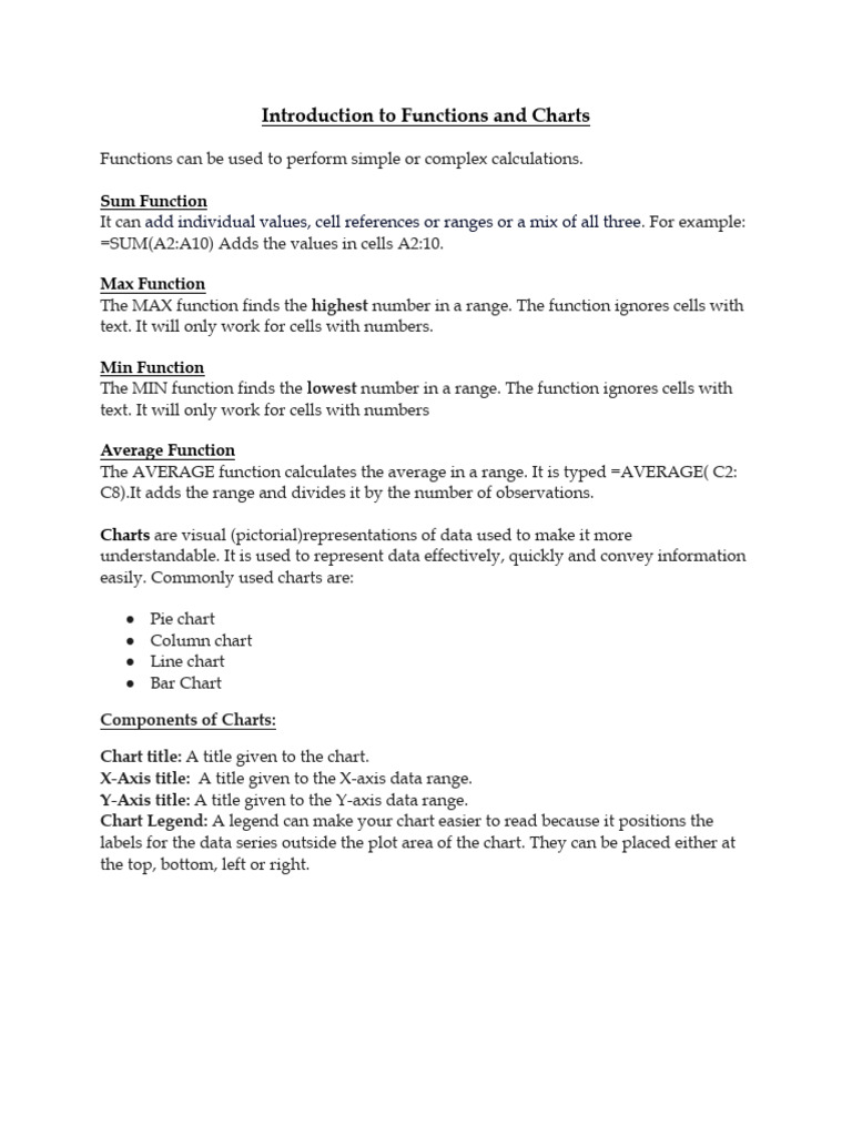 Formulas and Charts | PDF