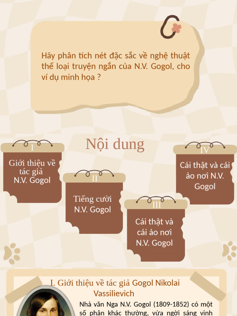 Dac Sac Ve Nghe Thuat The Loai Truyen Ngan Cua NV Gogol | PDF