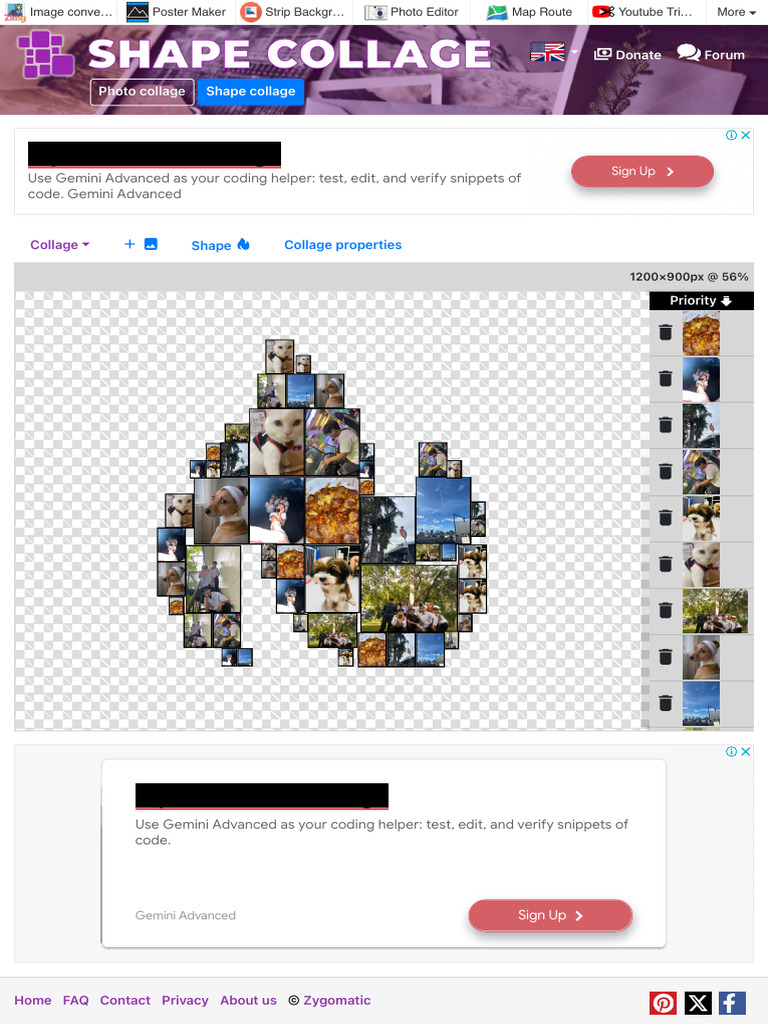 Create A Shape Collage Online - PhotoCollage - Com 2 | PDF