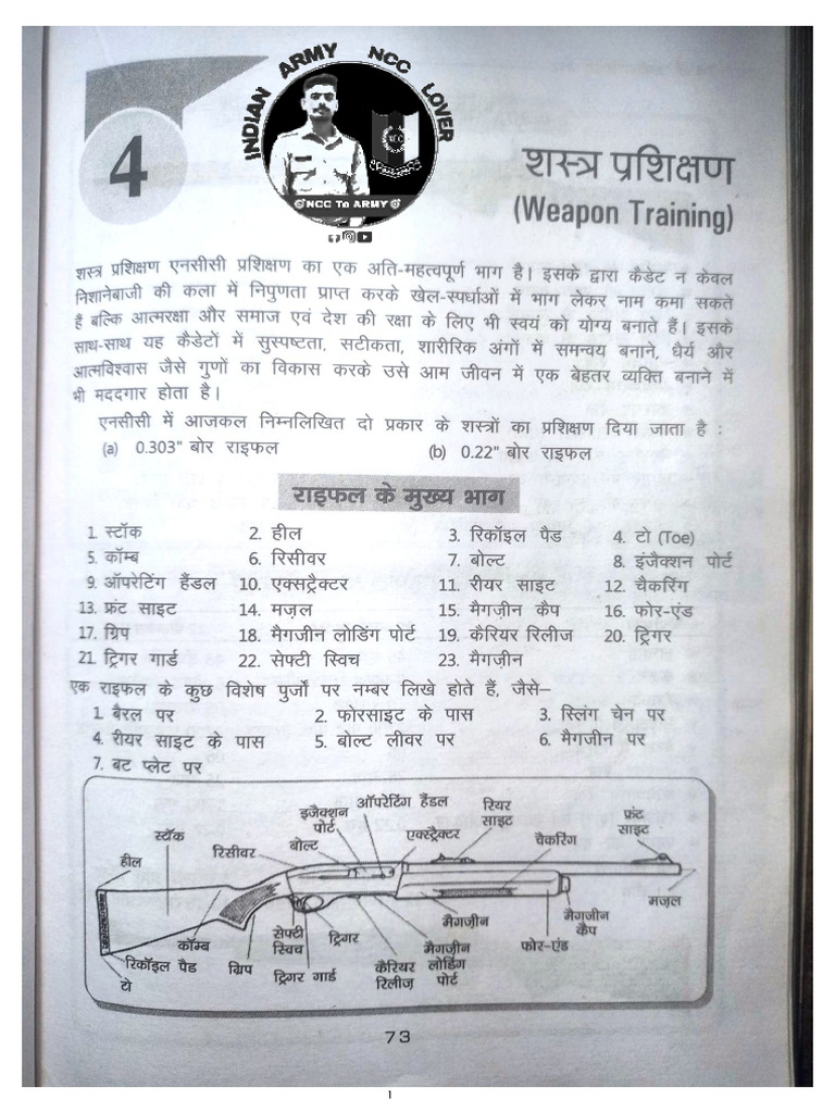 Weapon Training NCC | PDF