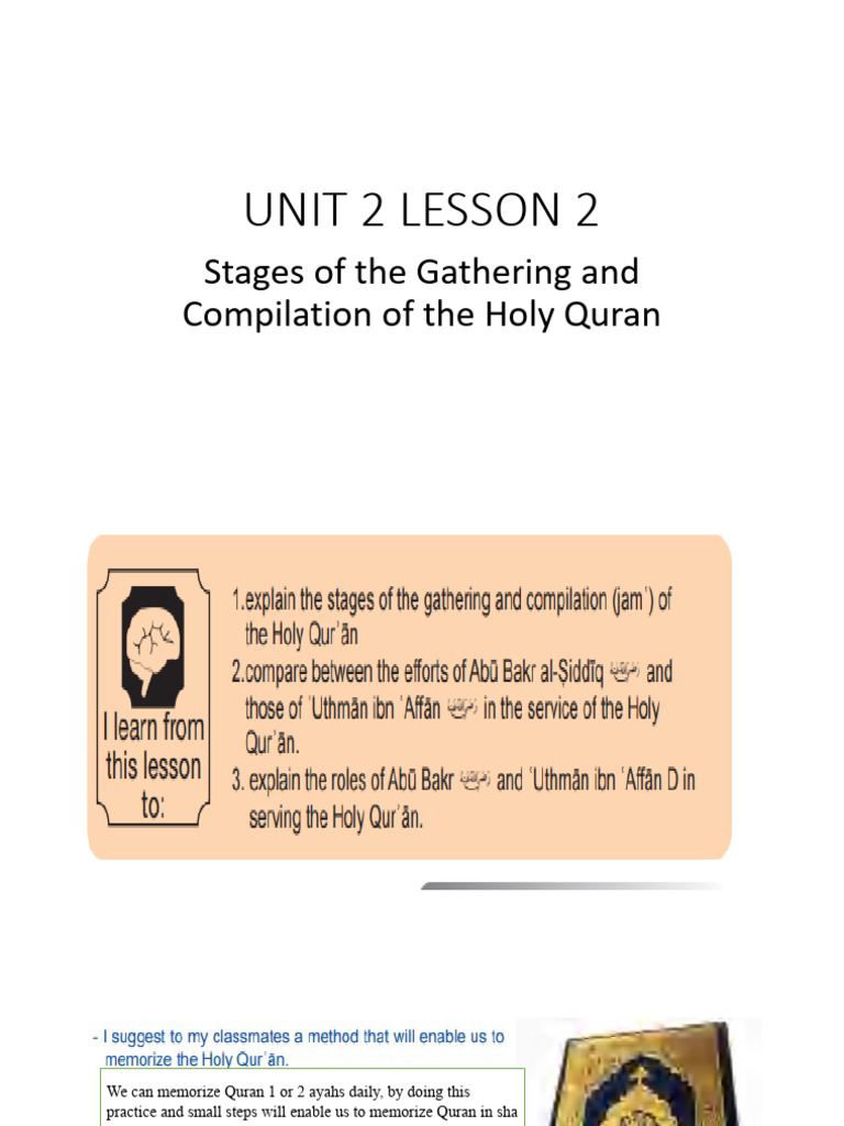 Stages of Quran Compilation Explained | PDF | Quran | Islam
