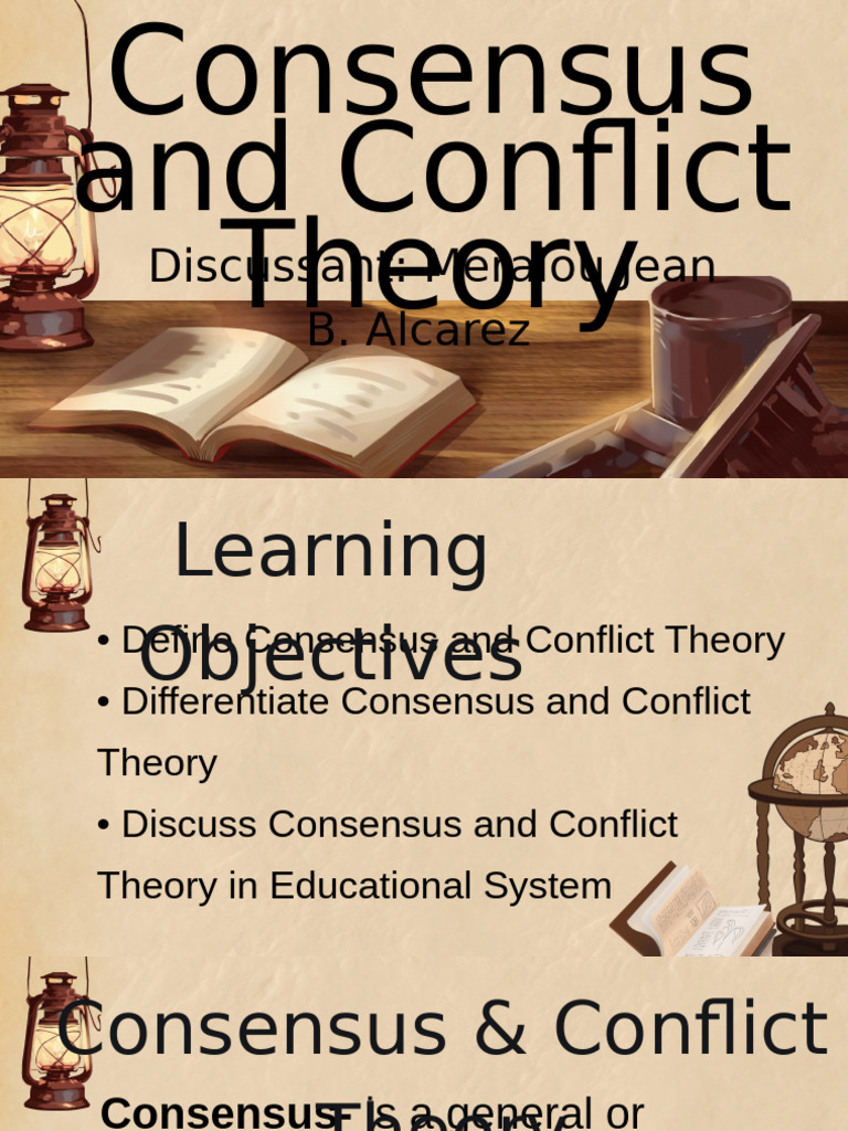 ALCAREZ-Consensus-and-Conflict-Theory | PDF | Society | Social Psychology