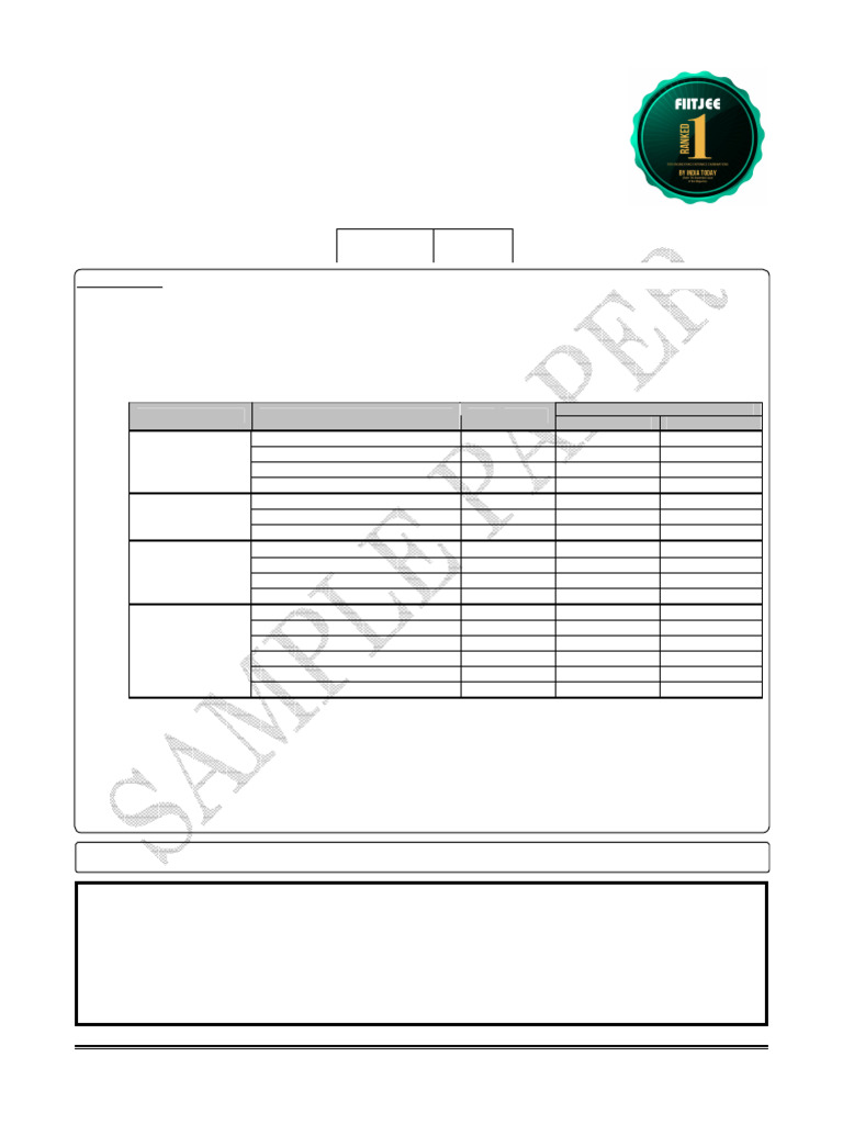 Ftre-2020-C-Viii (Paper-2) - Pcbm-Sample Paper | PDF | Force | Chemical ...