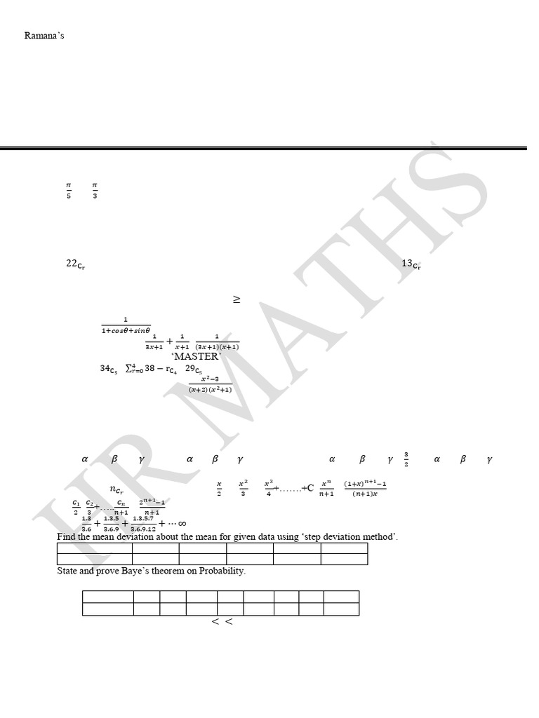 Iia Guess Paper-1 | PDF | Mathematics | Elementary Mathematics