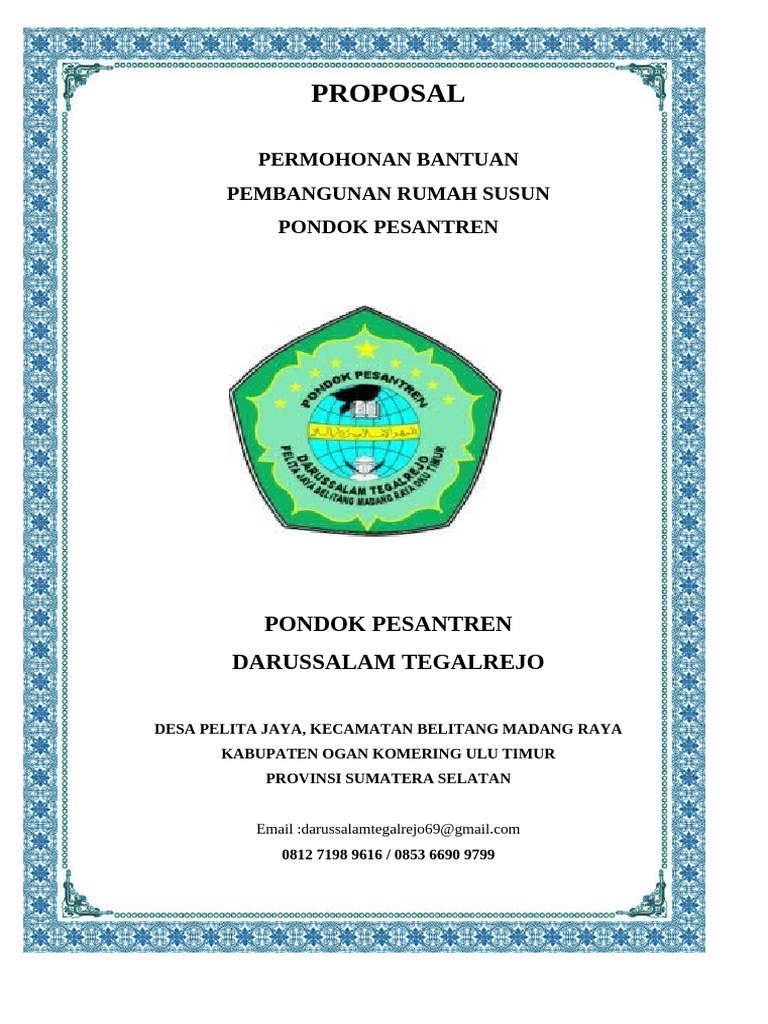 Proposal Rusunawa Pondok 2020 | PDF