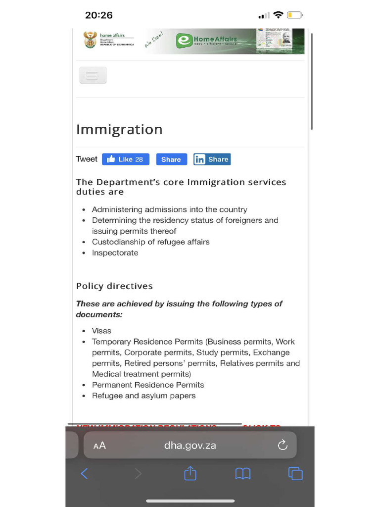 Immigration Documentation | PDF
