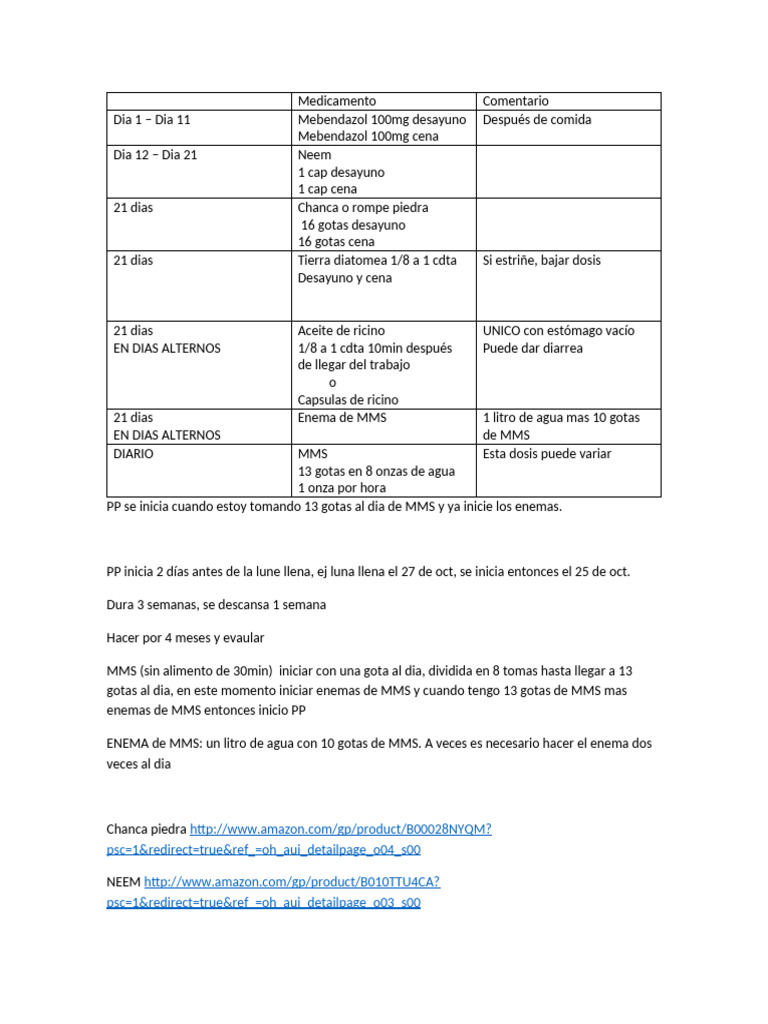 PP y MMS Protocolo Adultos | PDF