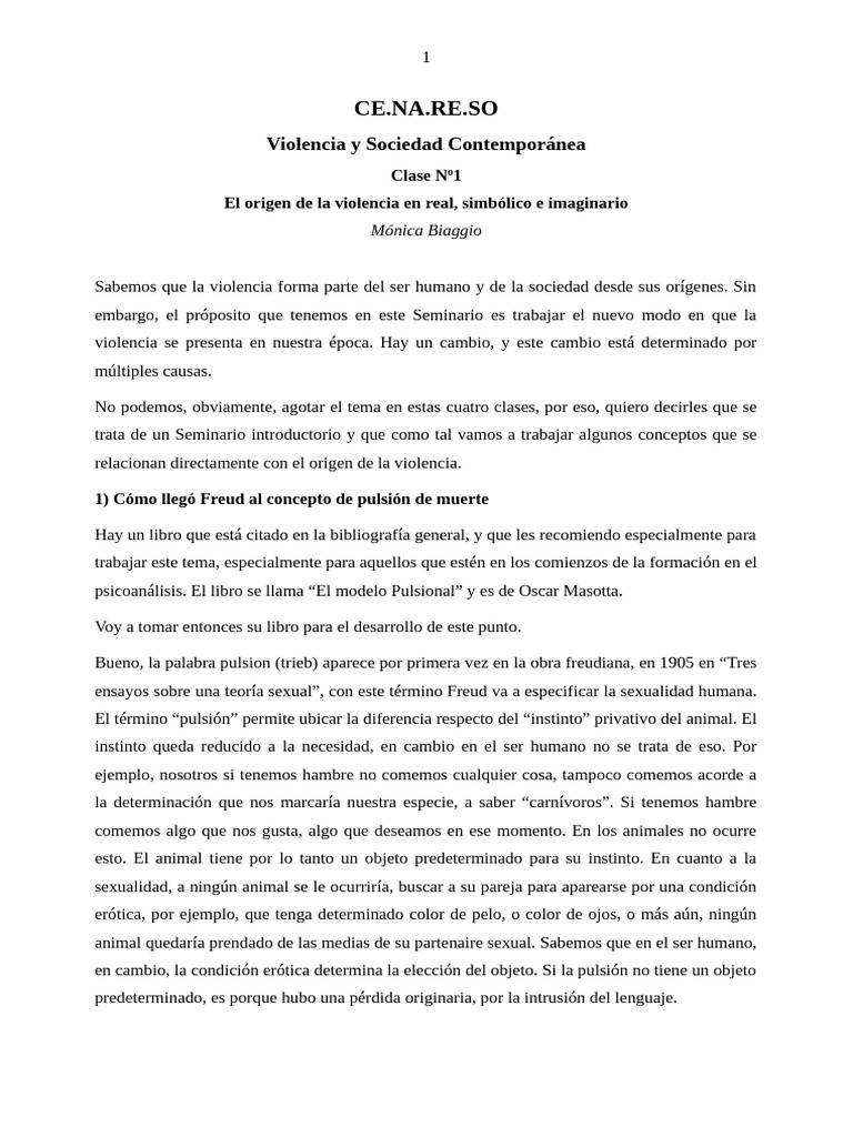 Origen de la Violencia y Psicoanálisis | PDF | Jacques Lacan | Libido