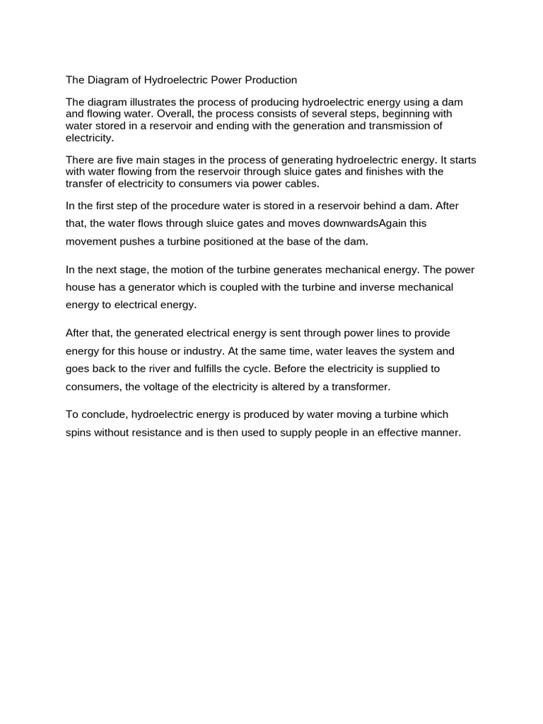 Hydroelectric Power Production | PDF