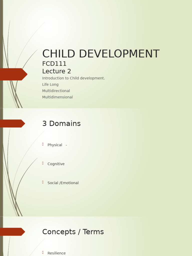 Child Development - 1 | PDF