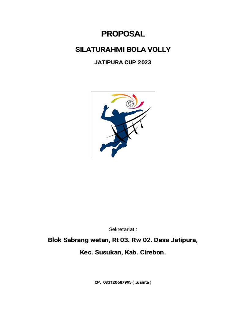 Proposal Bola Volly | PDF