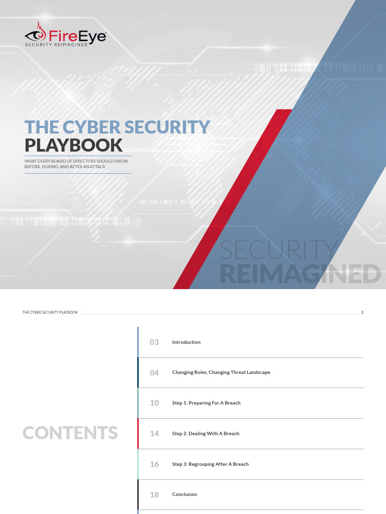 Cybersecurity Playbook for Directors | PDF | Computer Security | Security