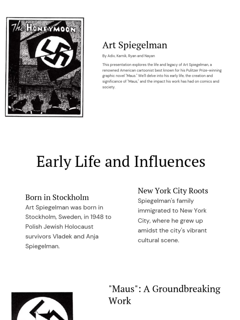 Art Spiegelman: Legacy of "Maus" | PDF | Comics