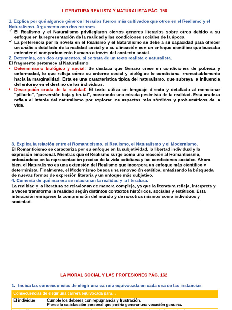 Realismo y Naturalismo | PDF | Realismo literario | Sociedad