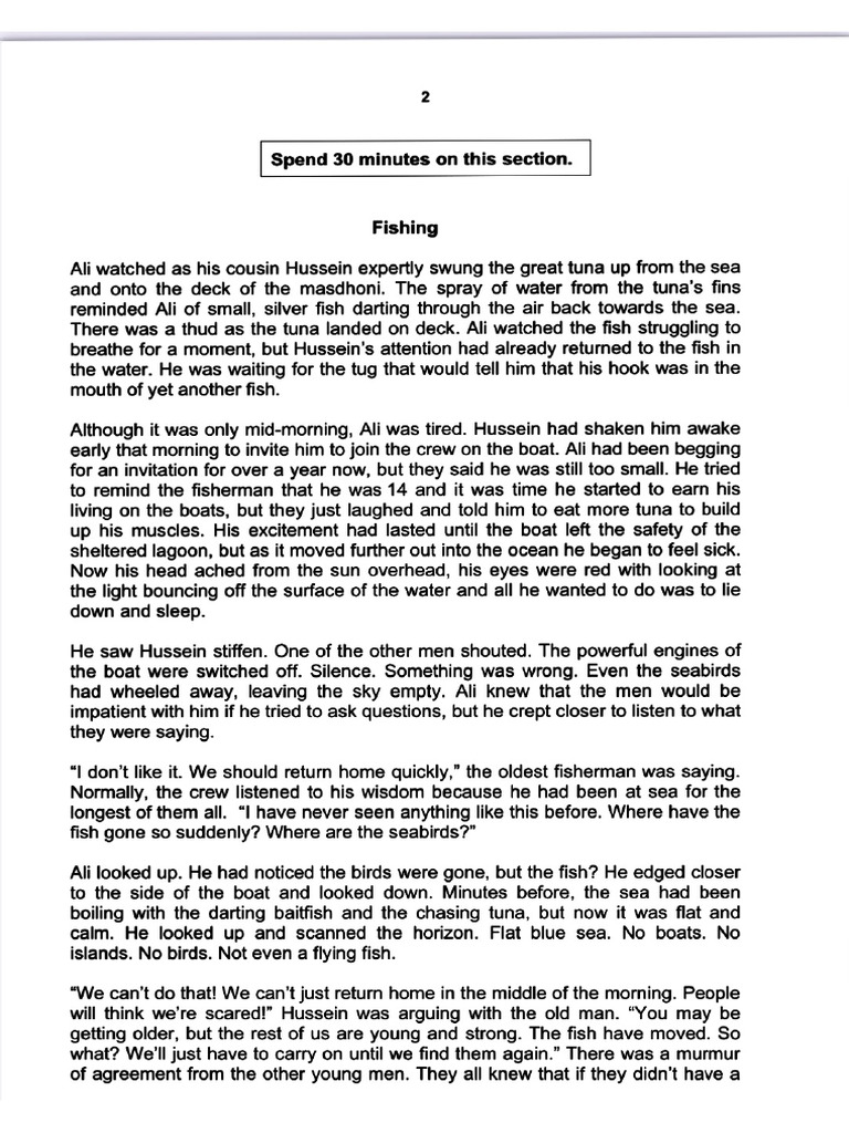 Horror Past Paper Homework | PDF