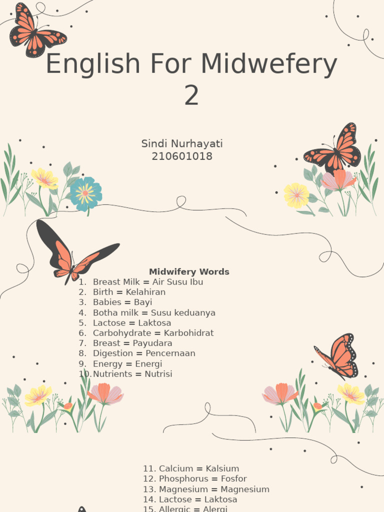 Midwifery English Essentials | PDF