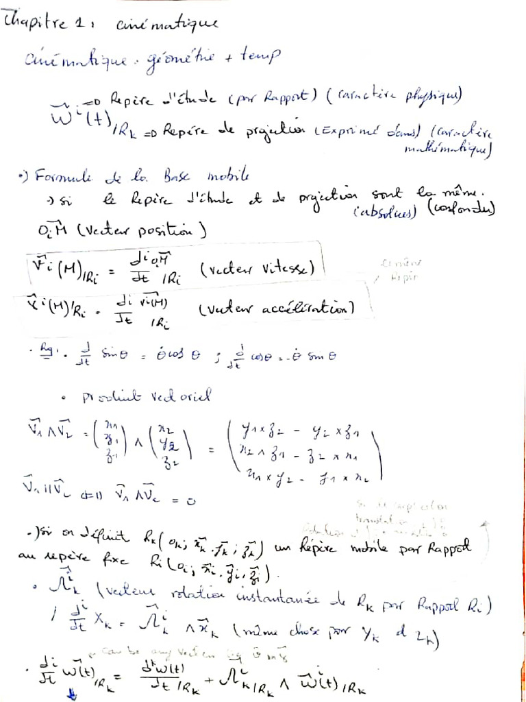Résumé1 Mécanique Analytique | PDF