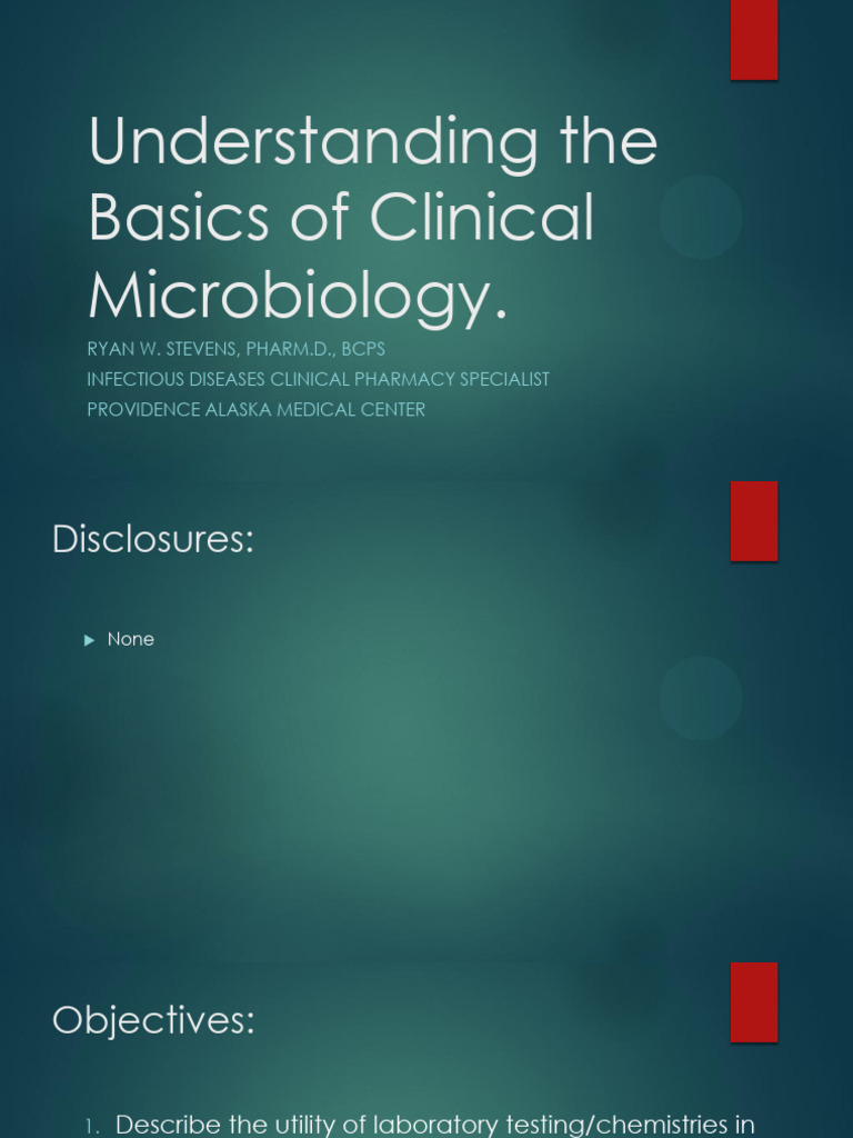 0823 Understanding The Basics of Clinical Microbiology | PDF | C ...