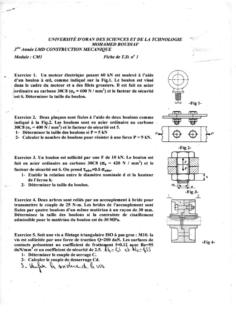Fiche Td1 Correction 81 | PDF