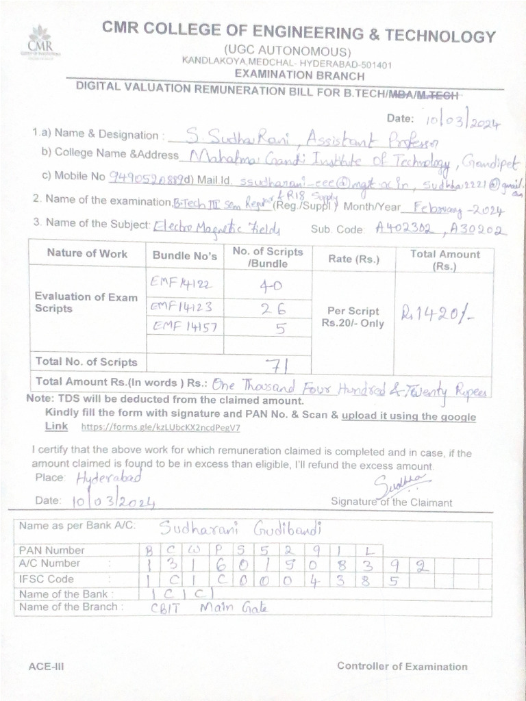 CMR College of Engineering & Technology | PDF