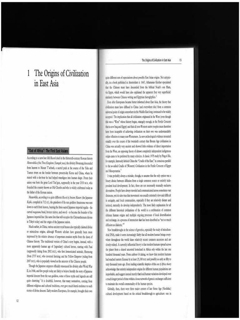 East Asian Civilization Origins | PDF | Mandarin Chinese | Chinese ...