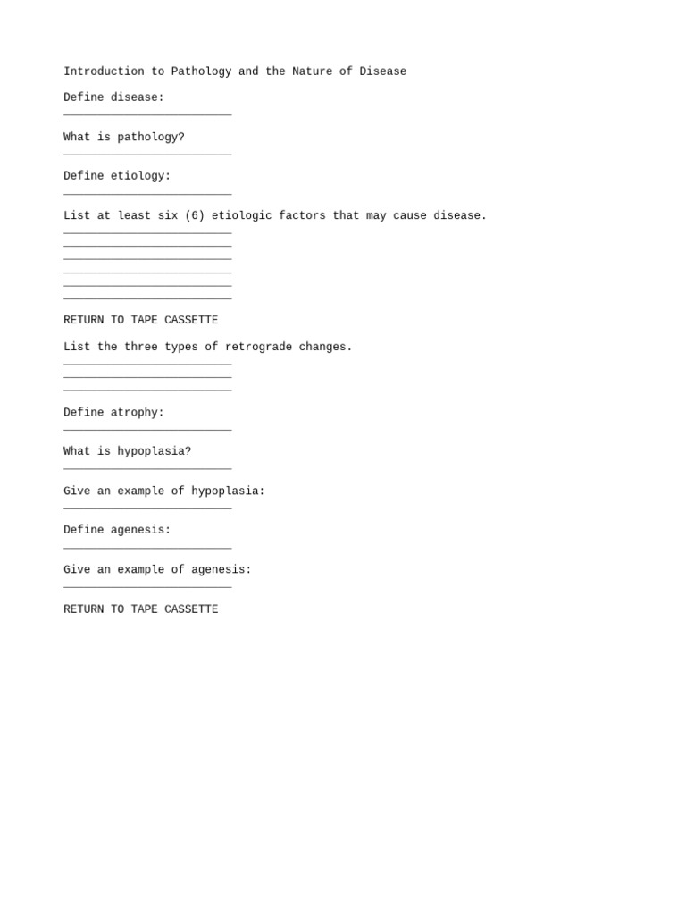 Introduction To Pathology | PDF