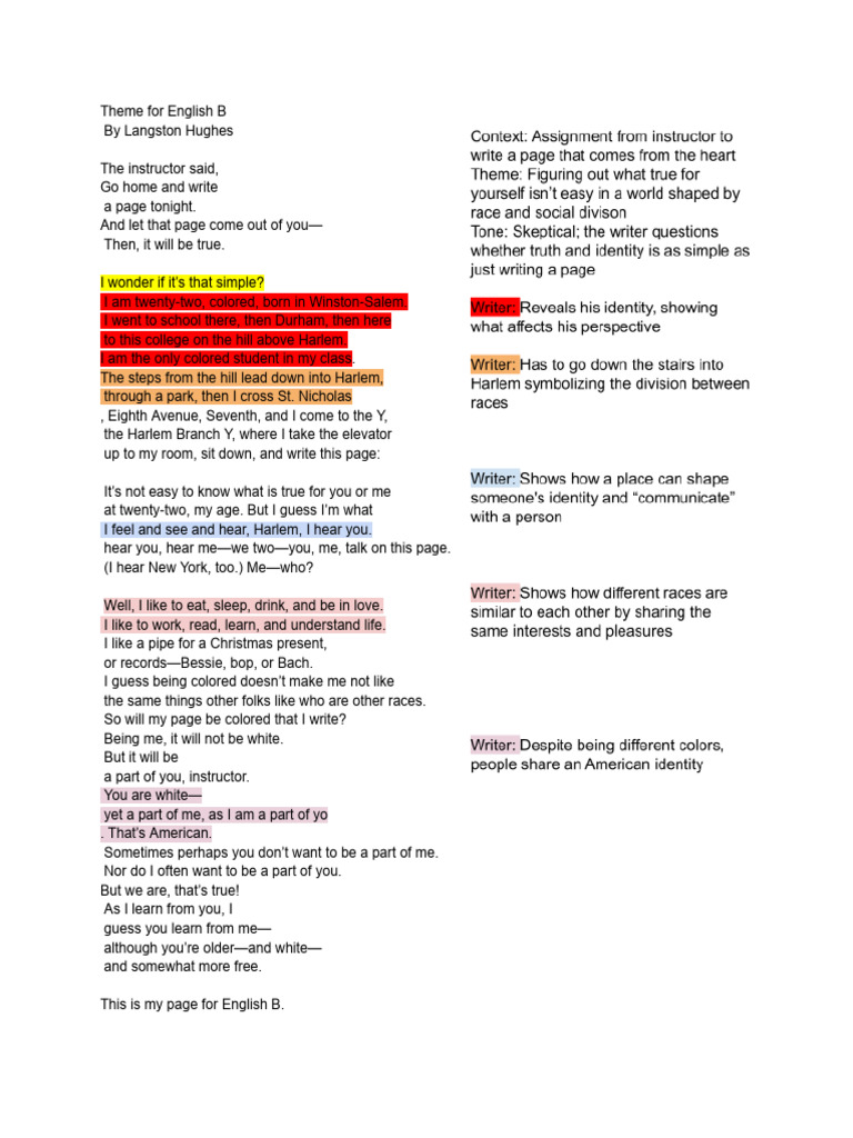 Theme for English B Annotation | PDF