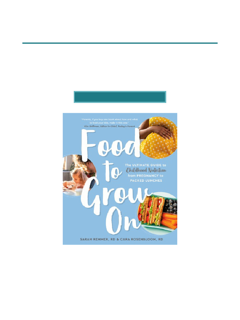 Childhood Nutrition Essentials | PDF
