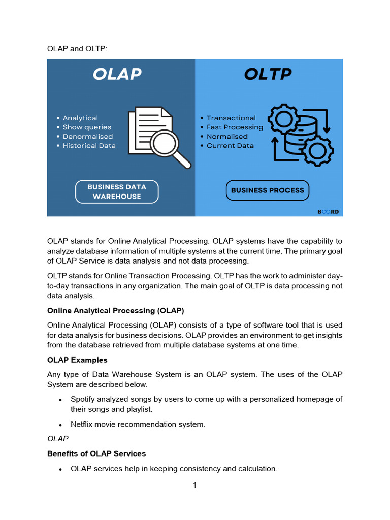 OLAP and OLTP and Data Mining - KDD Process | PDF | Data Mining | Data