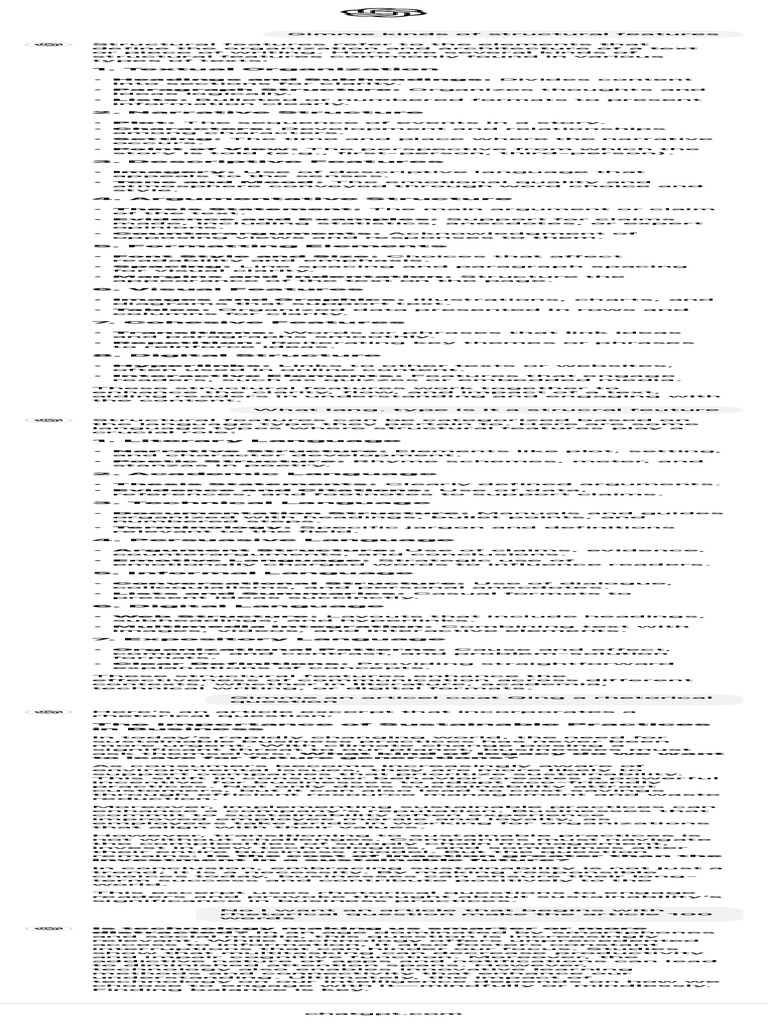 Structural Features Overview | PDF