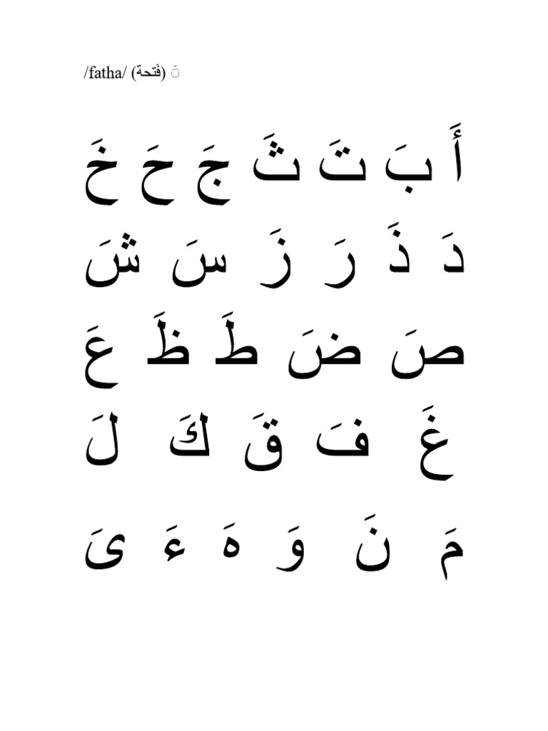 Arabic Letters | PDF