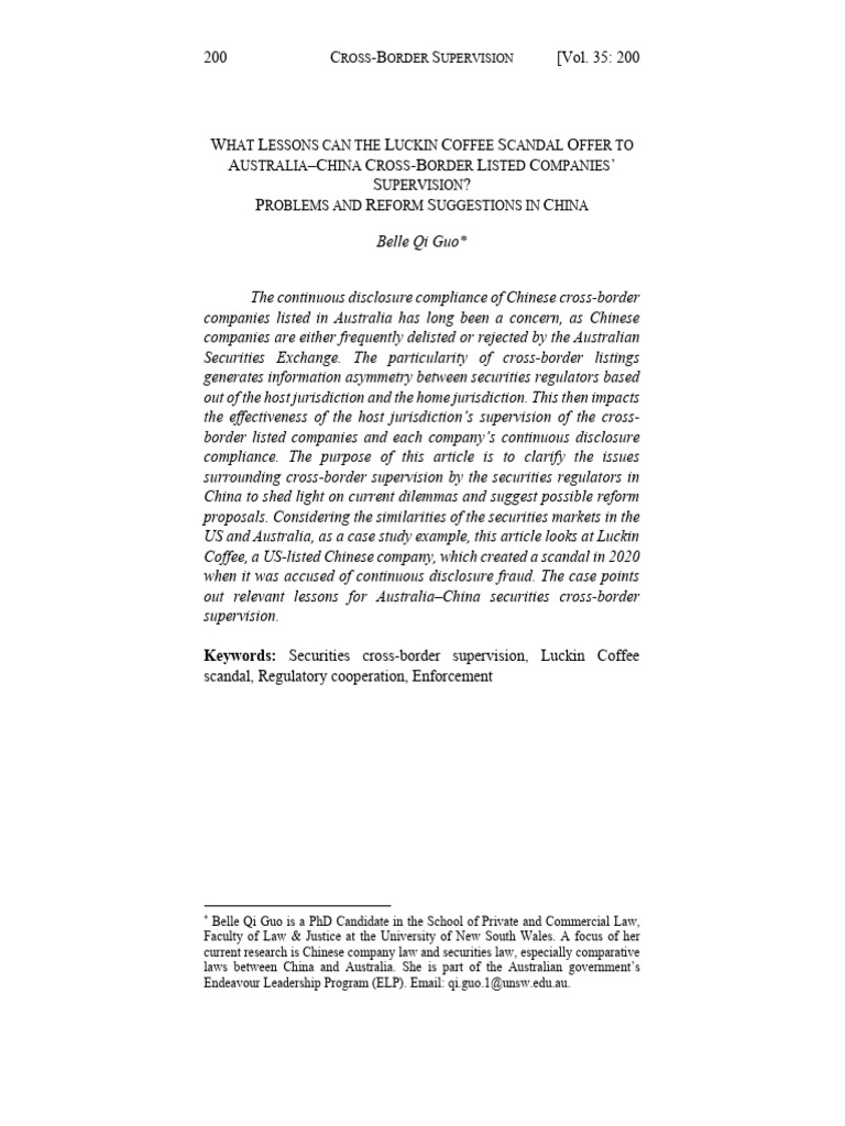 Luckin Coffee 200-228 | PDF | Securities (Finance) | U.S. Securities ...