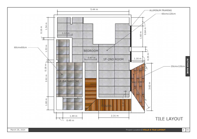 2nd Floor Tile Layout | PDF | Interior Design | Buildings And Structures