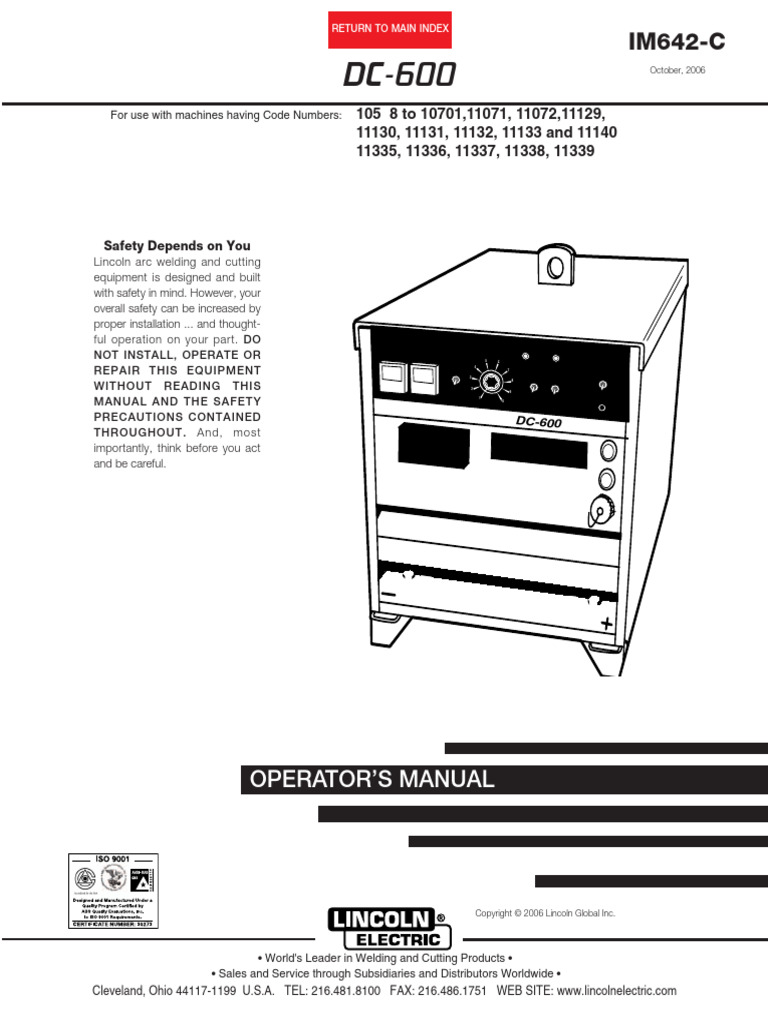 Manual de Operario DC-600 | PDF | Welding | Construction