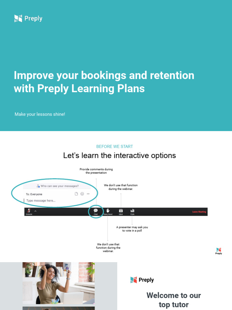 Retention Series 2 - Improve Your Bookings and Retention With Preply Learning Plans | PDF ...