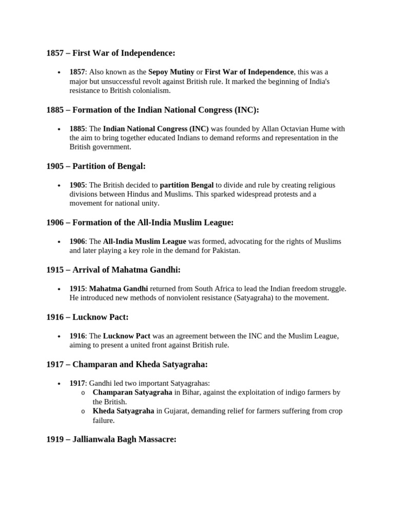 Nationalism in India Cheet Sheet | PDF | British Raj | Mahatma Gandhi