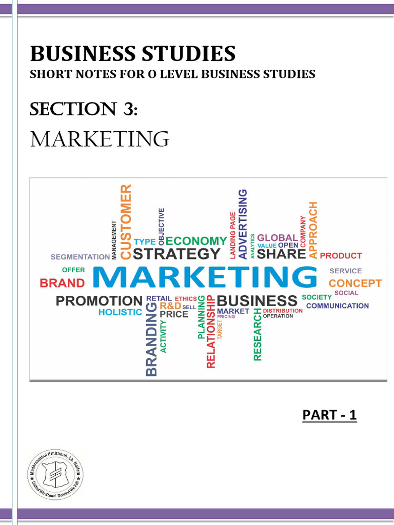 SECTION 3 Marketing - Part 1 | PDF | Marketing | Survey Methodology