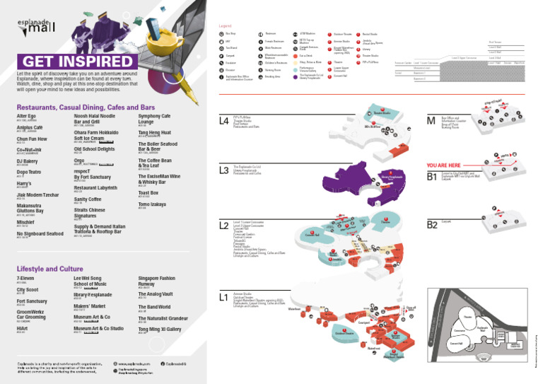 Esplanade Dining and Layout Guide | PDF | Restaurants | Foods