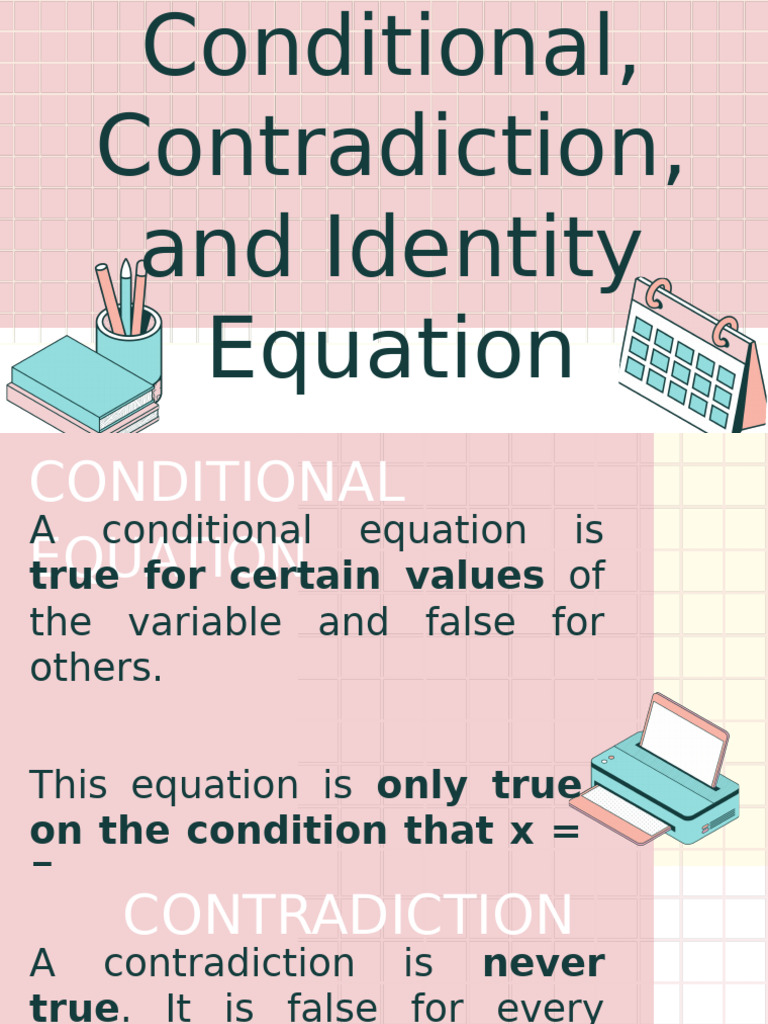 CONDITIONAL-CONTRADICTION-IDENTITYPYTHAGOREAN-IDENTITY (1) | PDF ...