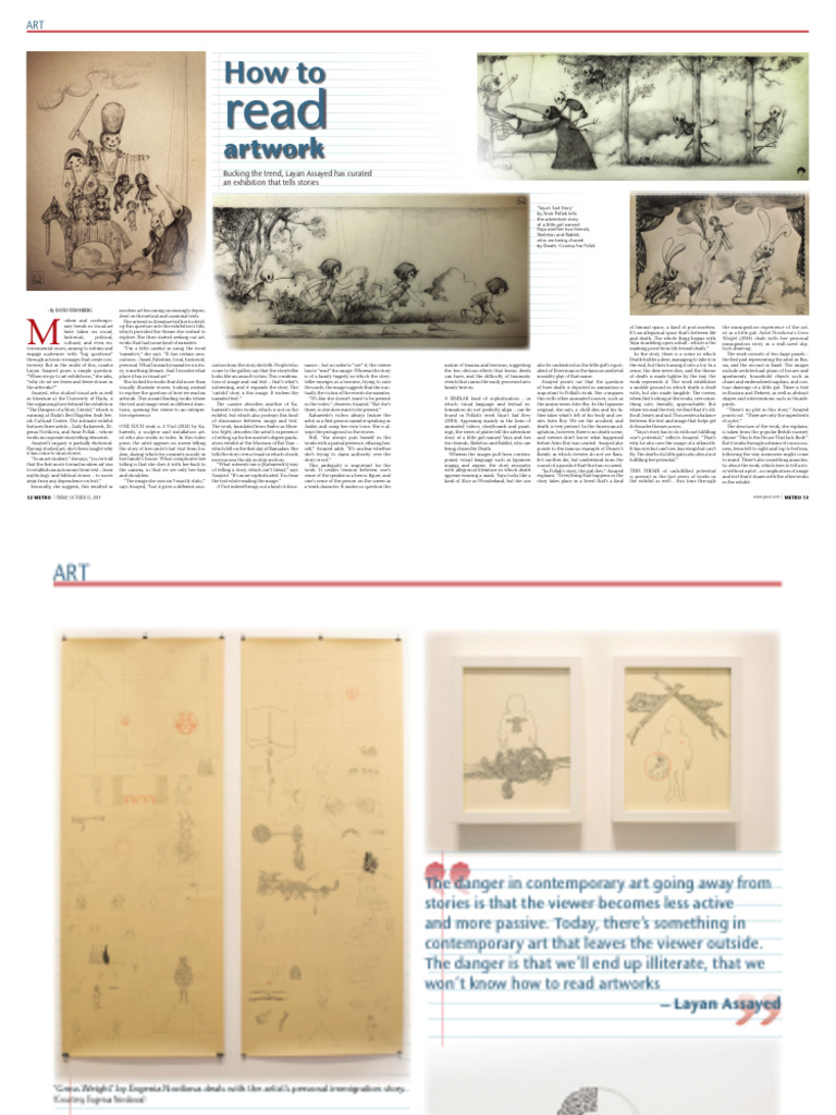 How to Read Artworks | PDF | Storytelling