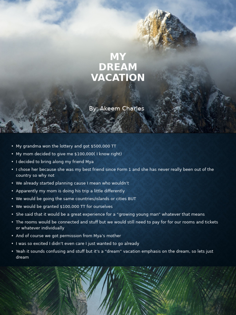 My Dream Vacation: Miami & Orlando Adventures | PDF