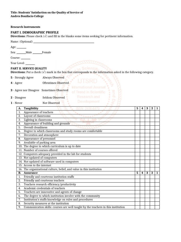 Original Questionnaire | PDF | Teachers | Classroom