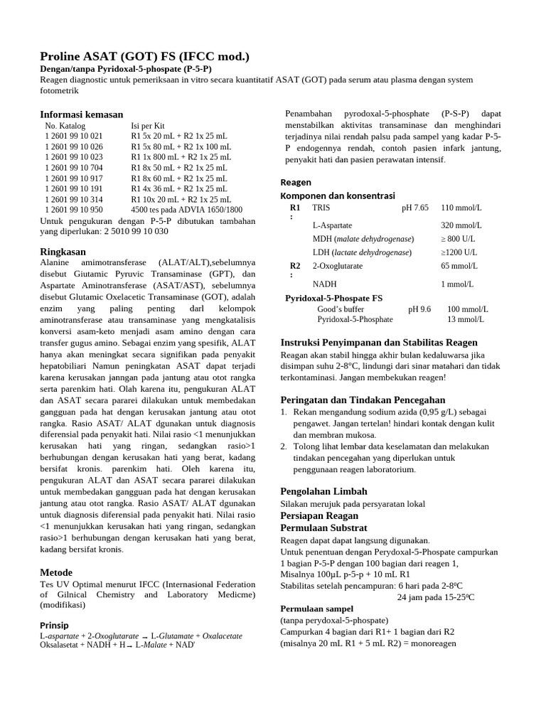 Proline ASAT (2) senja (1) | PDF
