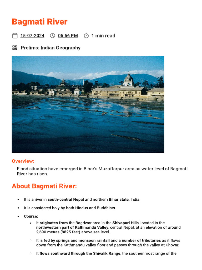Bagmati River | PDF