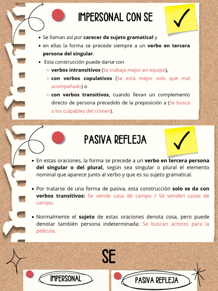 Se Impersonal Pasiva Refleja | PDF