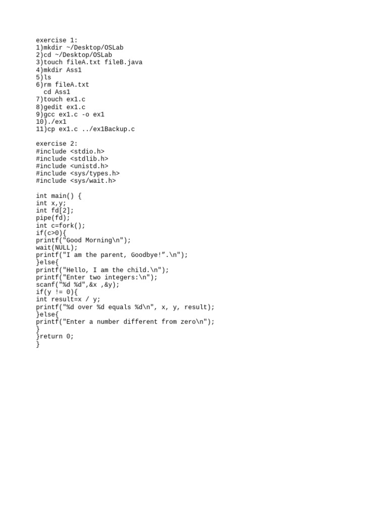 Linux File Management and C Programming | PDF
