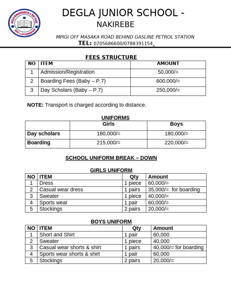 1 Final Fees Structure 2021 | PDF